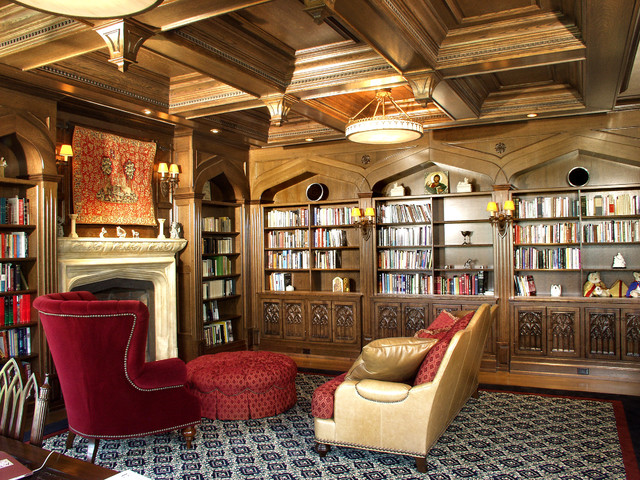 Gothic Style Library At Home