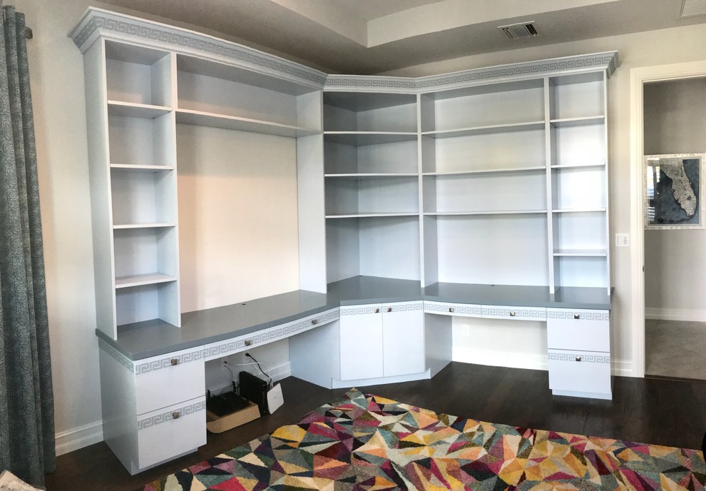 Greek Office Unit - Home Office - Miami - by Mark's Custom Woodwork | Houzz