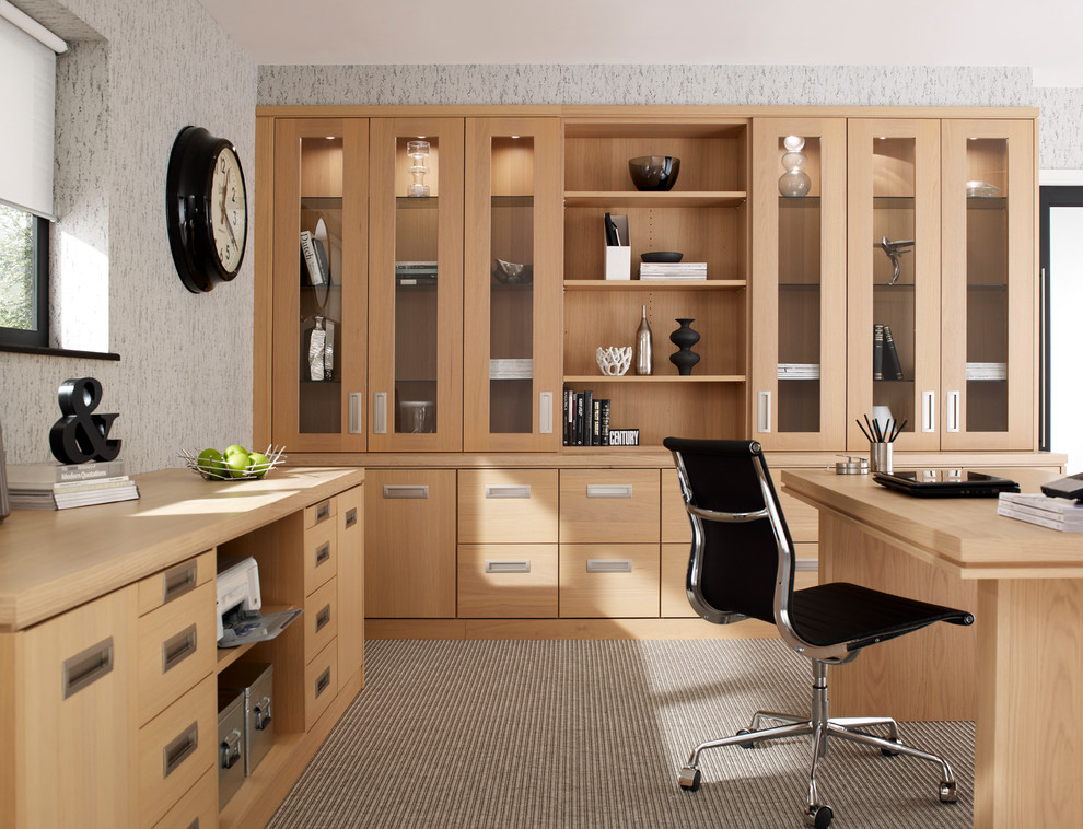 Hammonds Willoughby Home Office in Light Oak - Contemporary - Home ...
