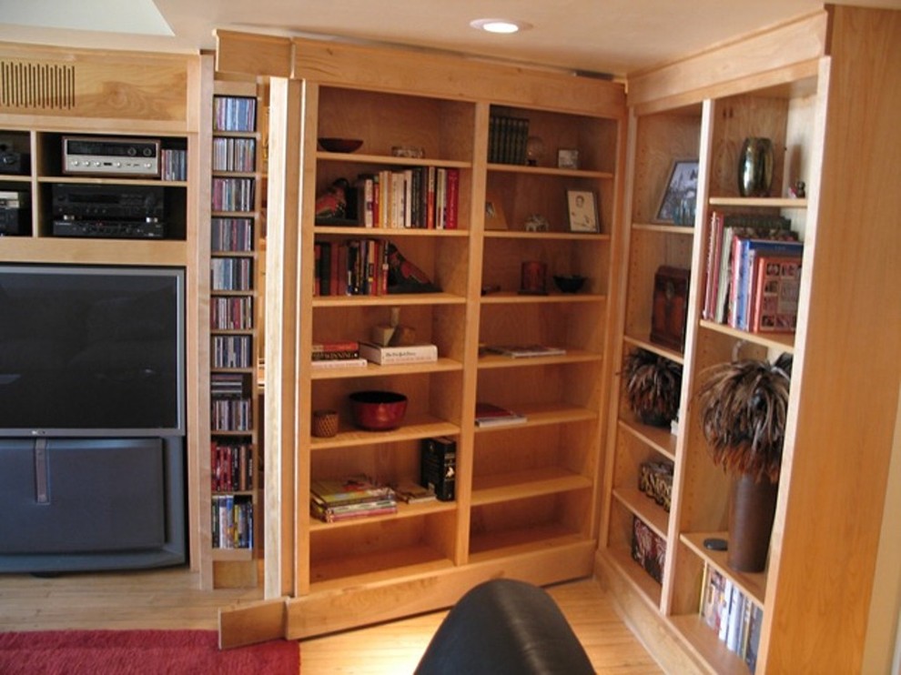 Hidden Office / Moving Bookcase - Traditional - Home Office ...