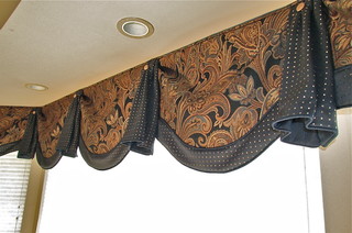 Home Office Bay Window Valance - Transitional - Home Office ...