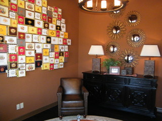Office Traditional Home Cigar Lounge