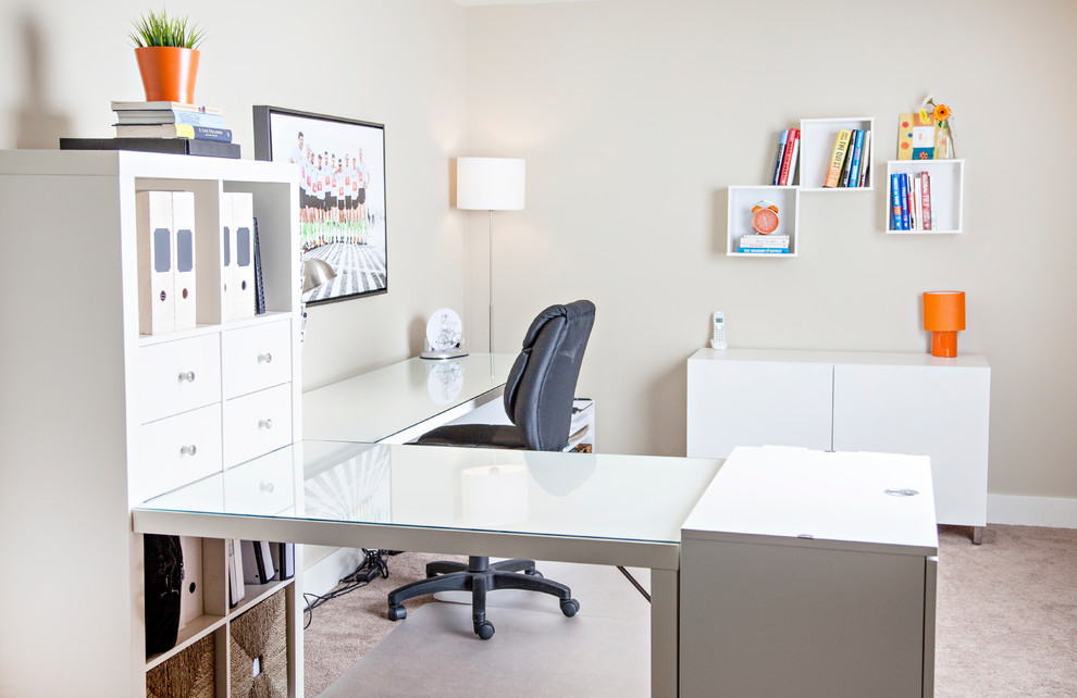 Home Office - duo workspace - Contemporary - Home Office - Calgary - by ...