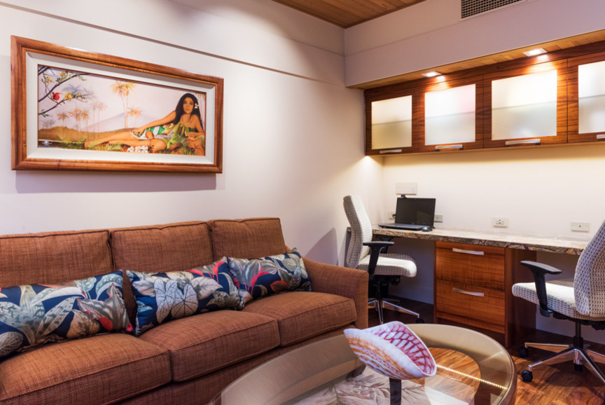 Home Office in Artistic Wailea Oceanview - Transitional - Home Office ...