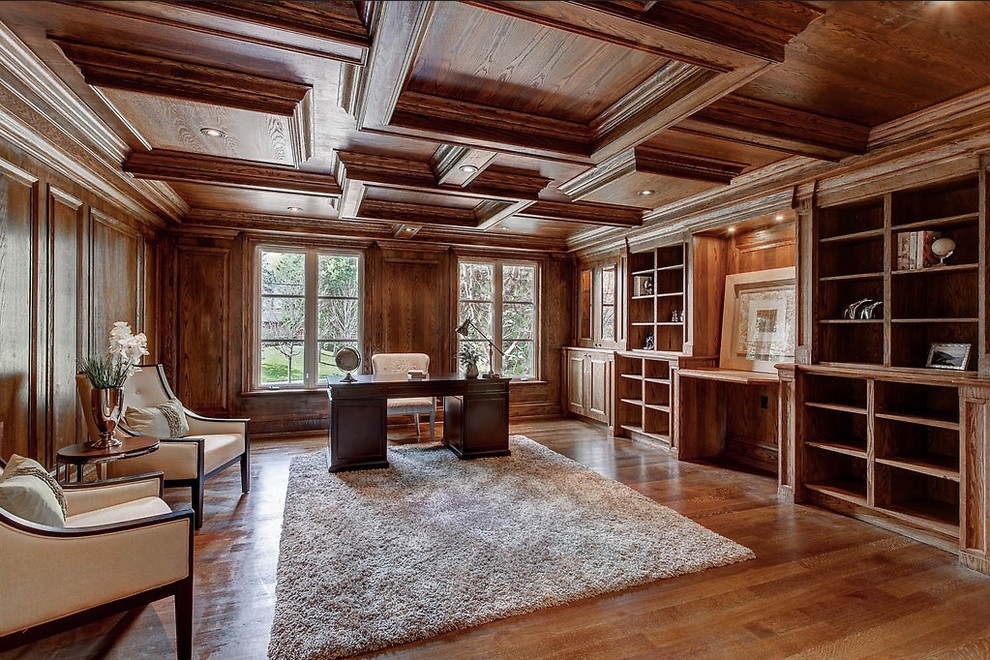 Home office,library - Traditional - Home Office - Toronto - by Chic ...