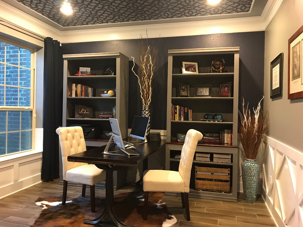 Industrial Rustic Study - Rustic - Home Office - Houston - by Style ...