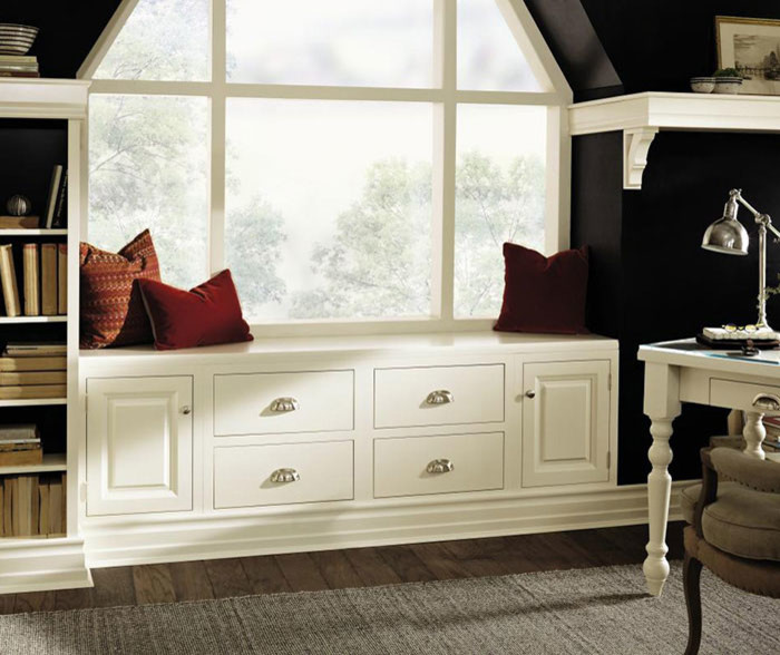 Inset Cabinets in Home Office - Transitional - Home Office - Denver ...