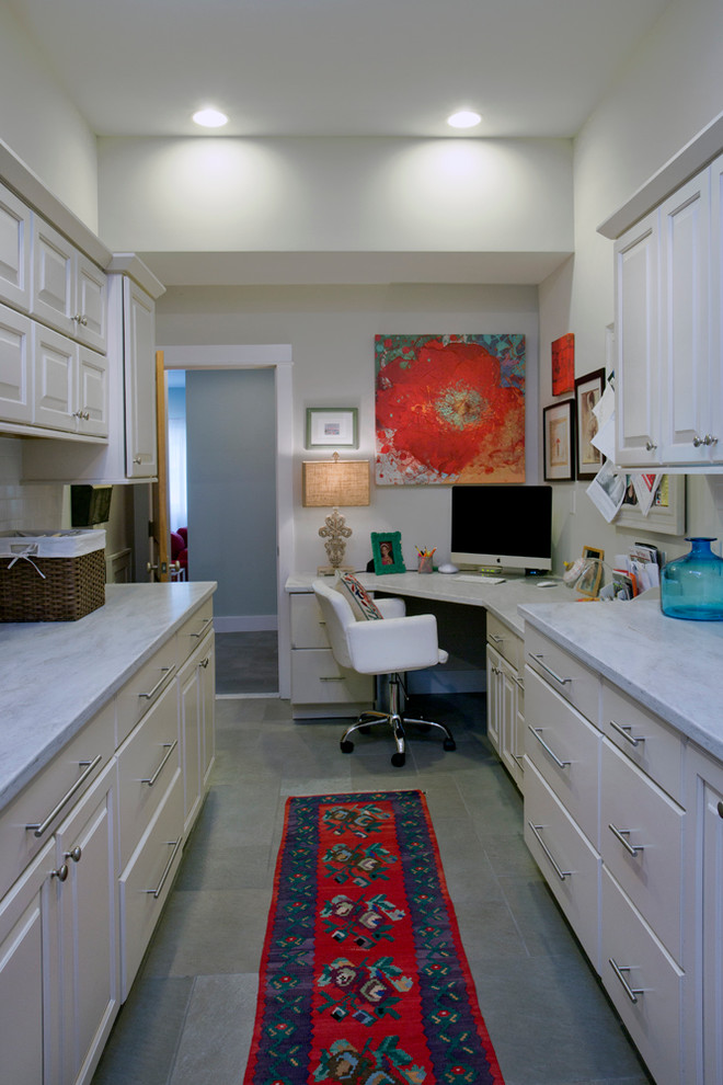 Lakefront Cape Cod House - Beach Style - Home Office - New York - by ...