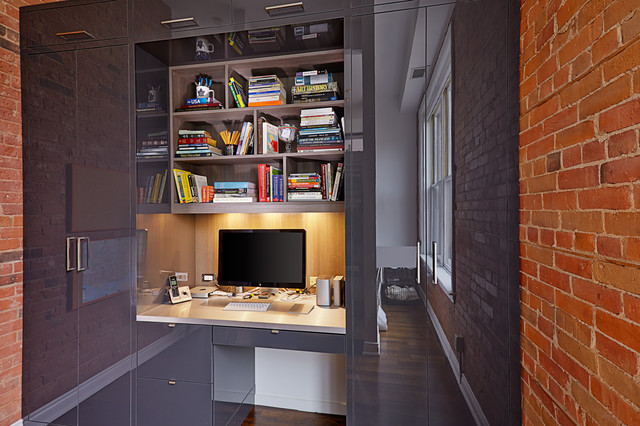 Liberty Village Loft Home Office - Contemporary - Home Office - Toronto ...