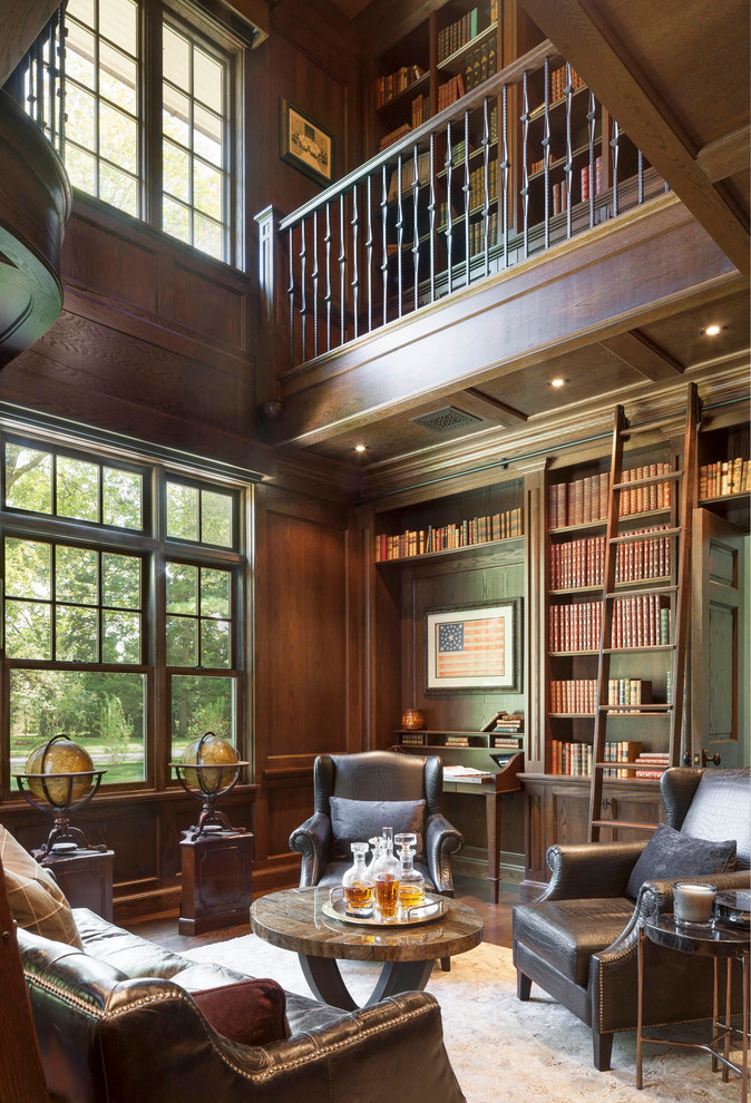 Libraries and Wine Cellars - Traditional - Home Office - New York - by ...