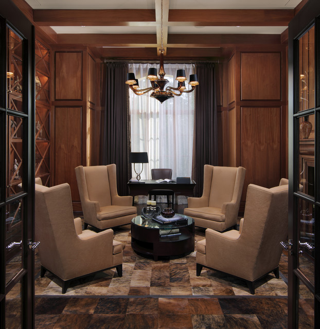 Library - Modern - Home Office - Houston - by Garrity Design Group ...