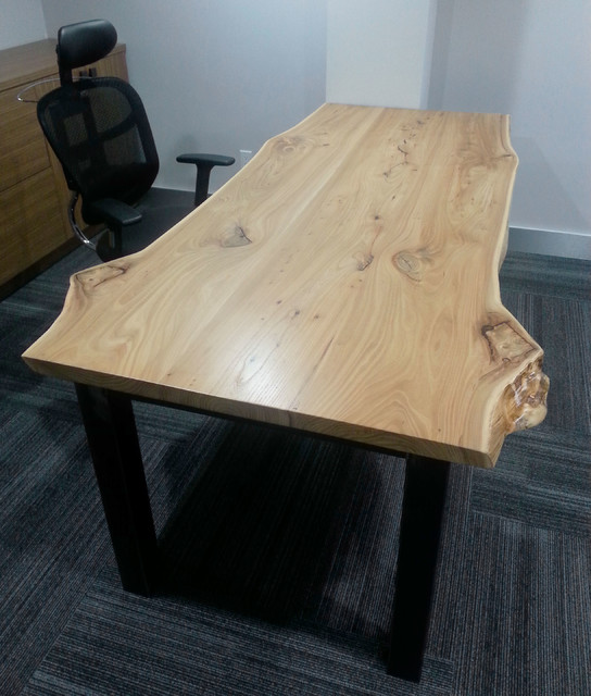 Live Edge Maple Office Desk - Contemporary - Home Office - Toronto - by ...