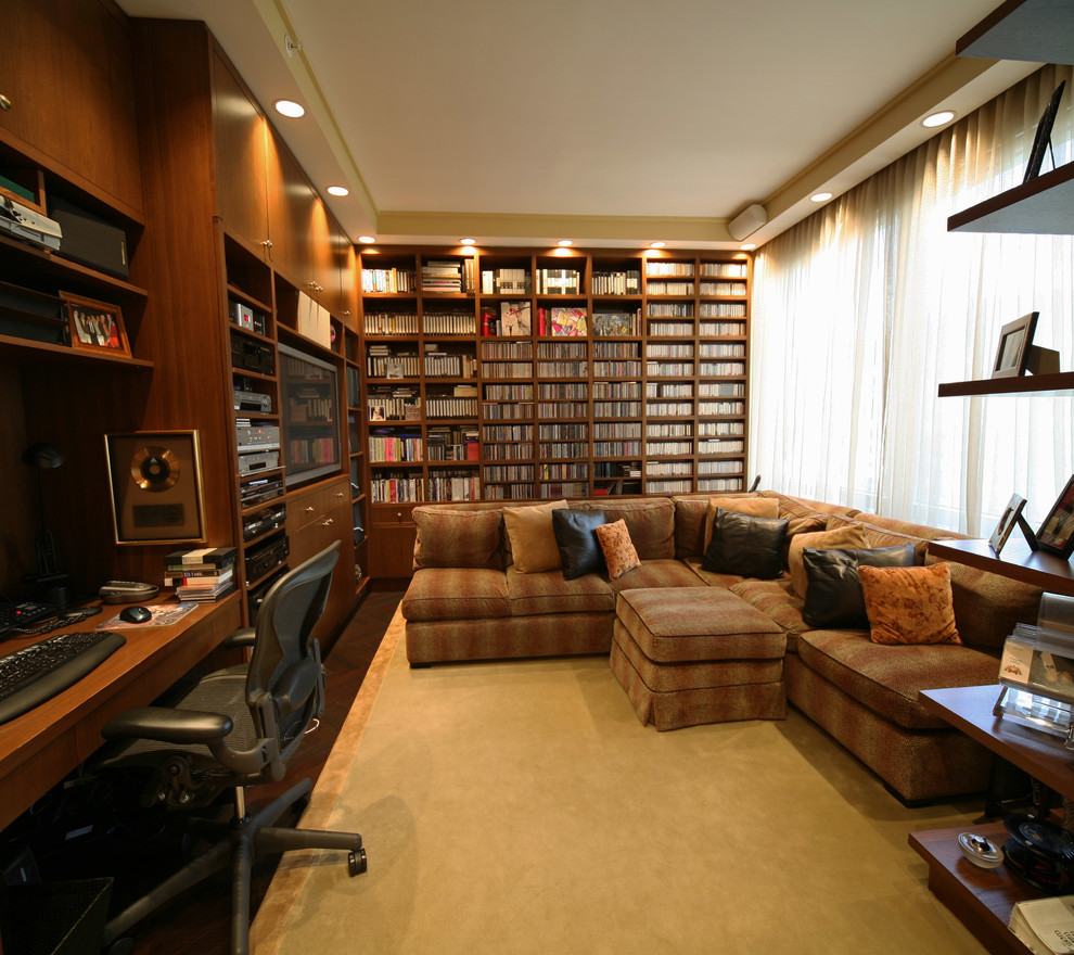 Luxury High Rise 01 - Transitional - Home Office - New York | Houzz