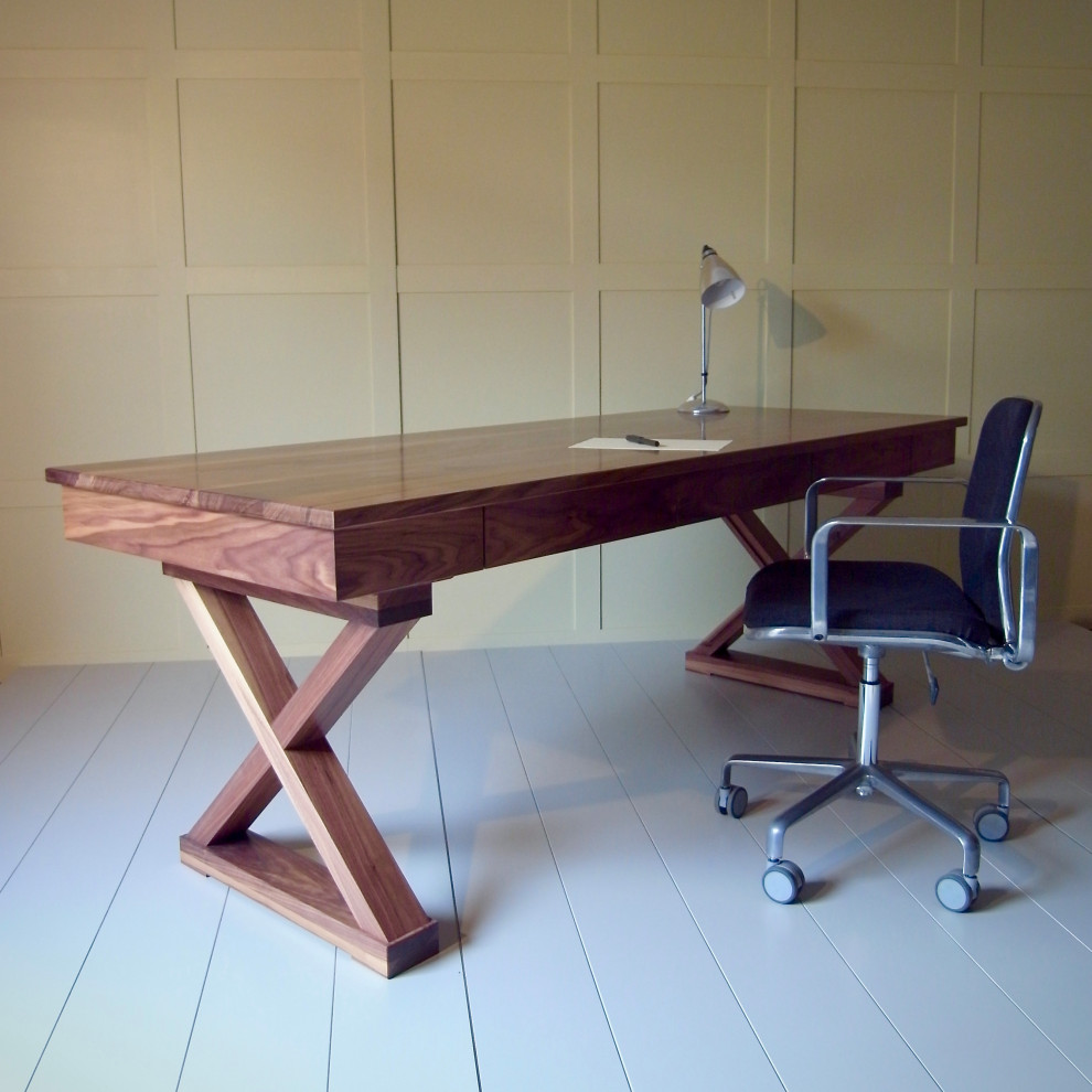 Luxury Walnut Home Office Desk - French Country - Home Office - London ...