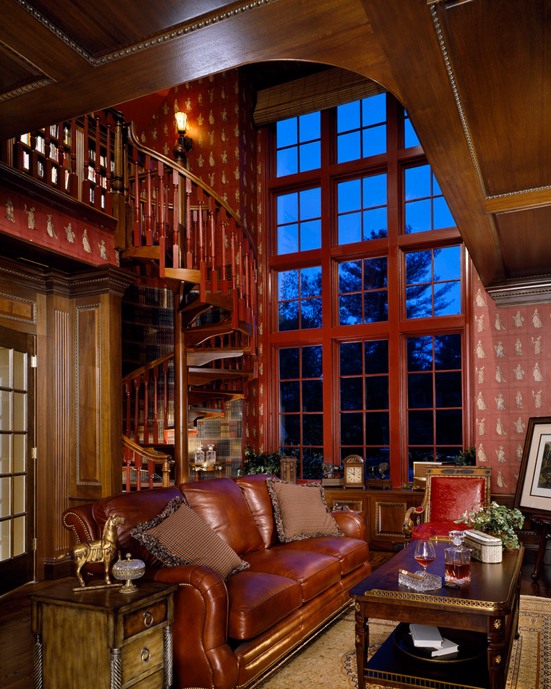 Man Cave Library - Traditional - Home Office - Bridgeport - by Debra J ...