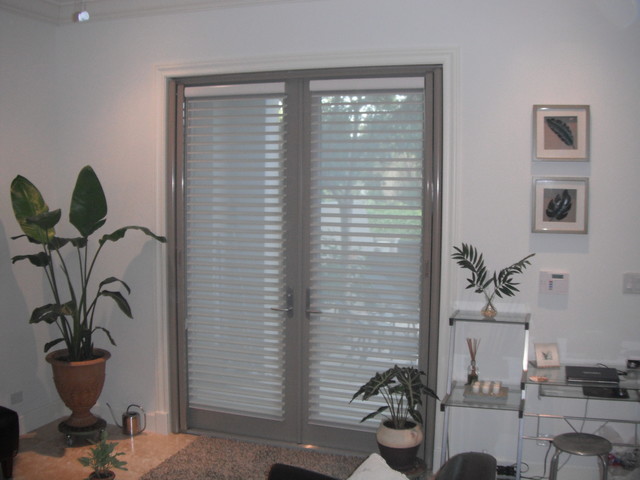 Manual Retractable Screens for French Doors - Transitional - Home ...