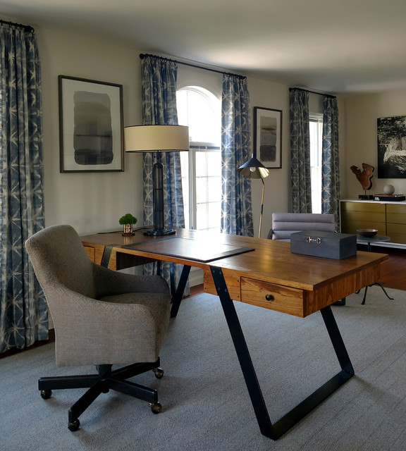Masculine Study great room - Transitional - Home Office - Baltimore ...