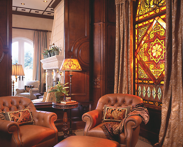 Mediterranean Library - Mediterranean - Home Office - Orlando - by Marc ...