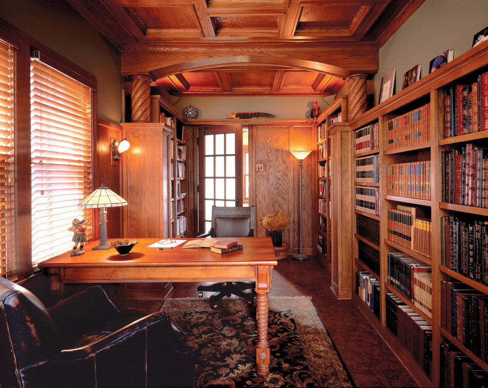 Mediterranian Home - Library - Traditional - Home Office - Minneapolis ...