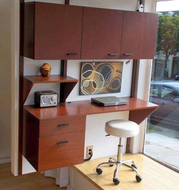Moderini Wall System work station - Midcentury - Home Office - San ...