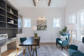 Modern Farmhouse Office - Farmhouse - Home Office - Chicago - by Meyer ...