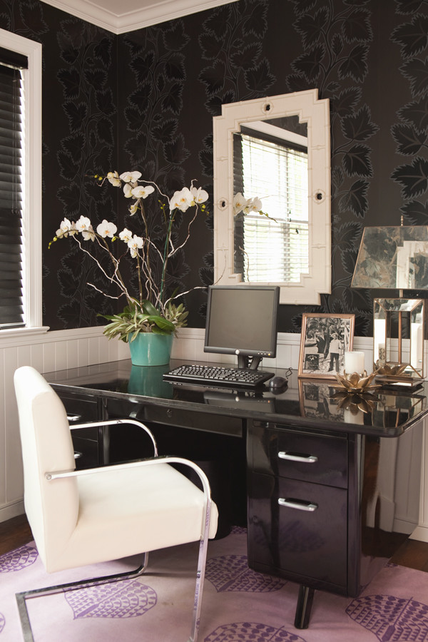 Modern Glam Dwelling - Transitional - Home Office - San Francisco - by ...