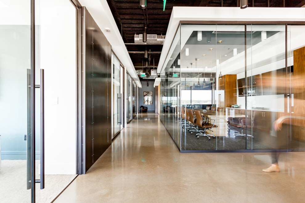 Modern Industrial Office, Conference Room - Home Office - Dallas - by ...