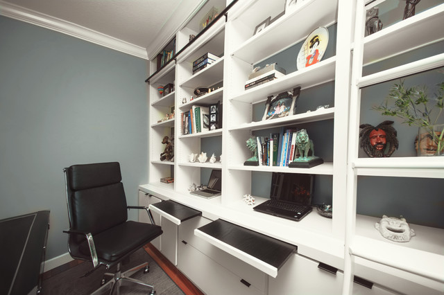 Modern Suburban Residence - Transitional - Home Office - Chicago - by ...