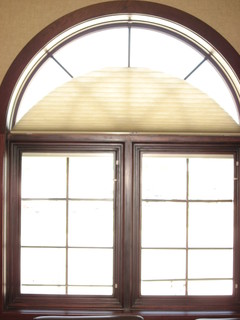 Movable Arched Window Treatments - Traditional - Home Office - Other ...