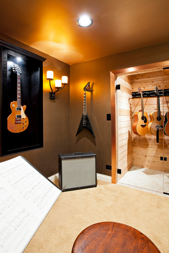 Music and Guitar Room - Transitional - Home Office - Chicago - by ...