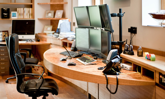 North Dorset Barn Conversion office - Contemporary - Home Office ...