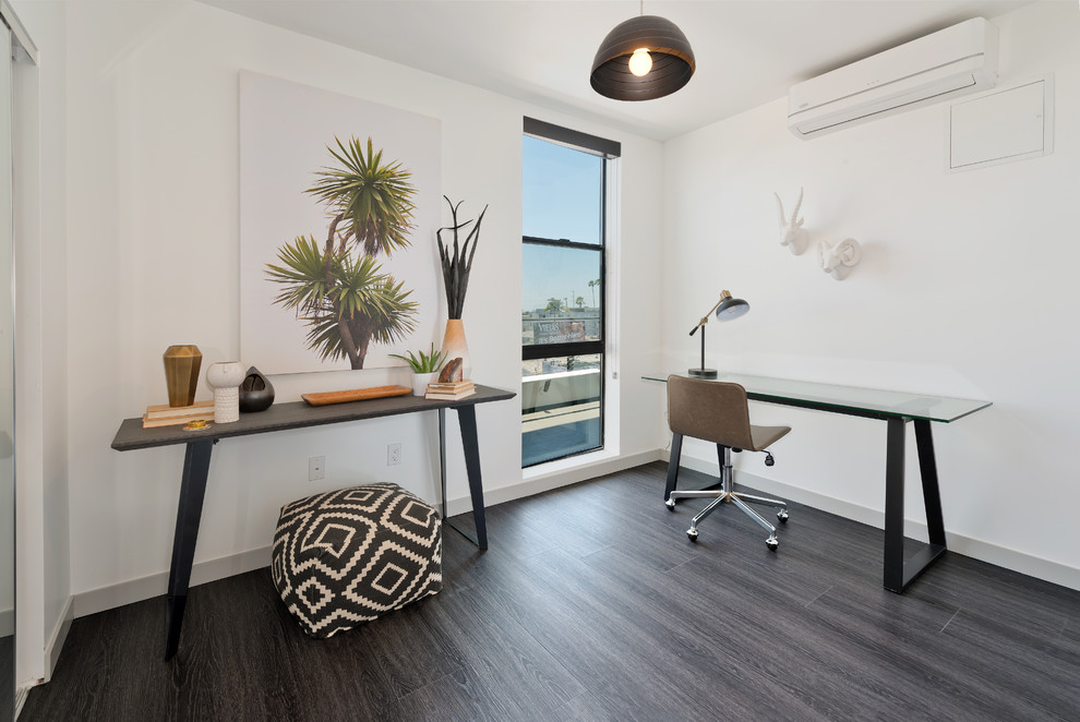 Office Space Vinyl Plank Installs - Maltan - Contemporary - Home Office ...