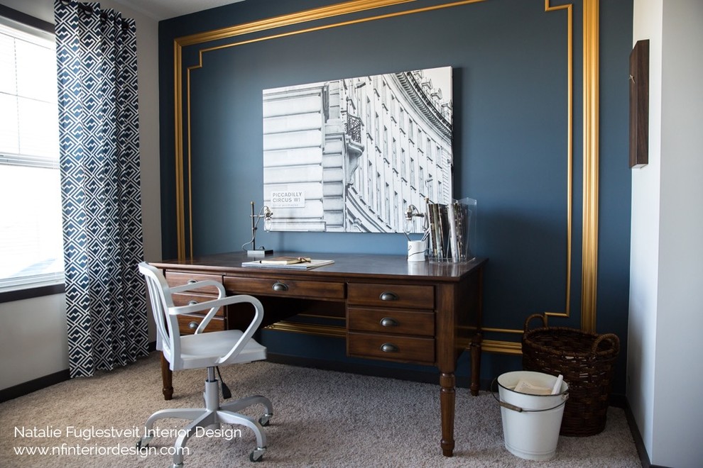 Old English - Traditional - Home Office - Calgary - by Natalie ...