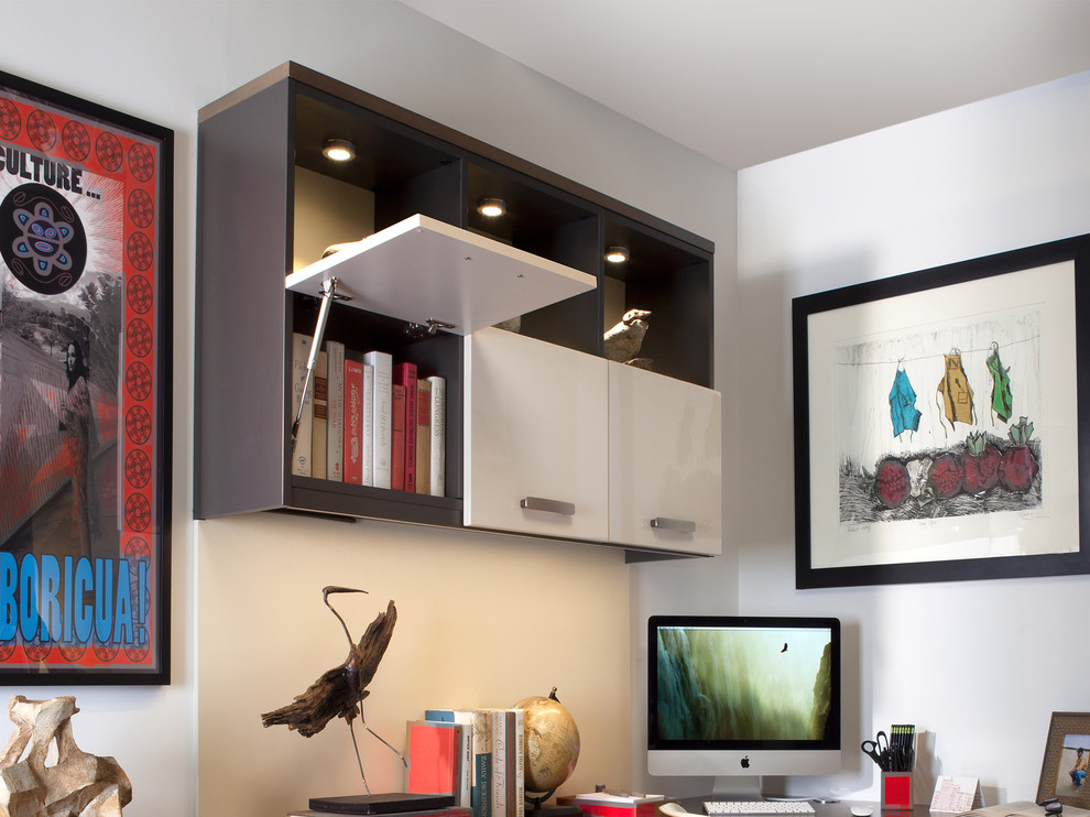 Open and Closed Shelving - Modern - Home Office - New York - by ...
