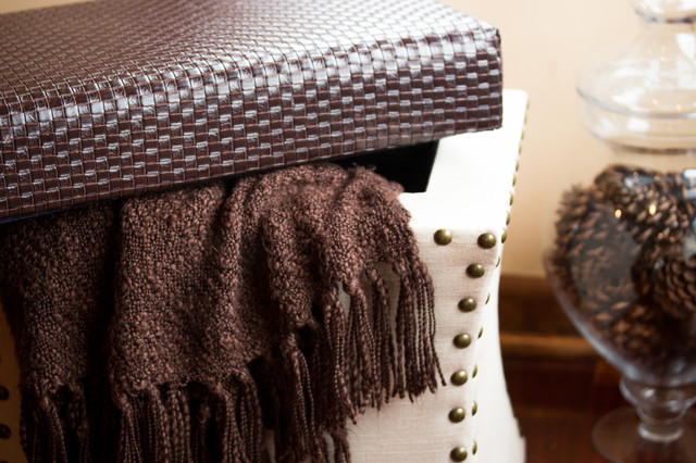 Ottoman Stool with Pull-out Shelf - Traditional - Home Office - Chicago ...