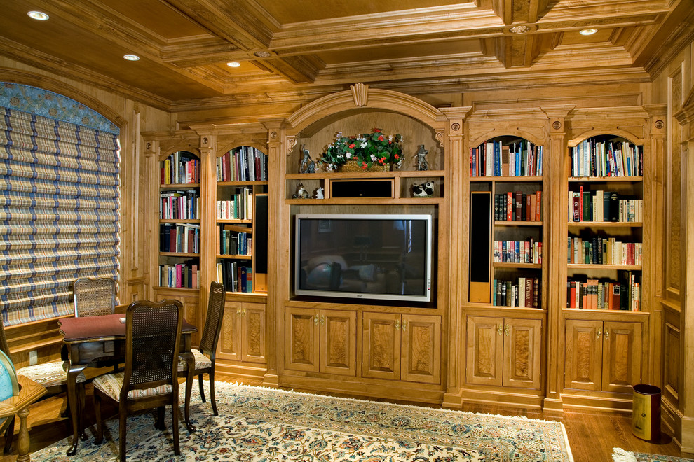 Paneled Library - Traditional - Home Office - New York | Houzz