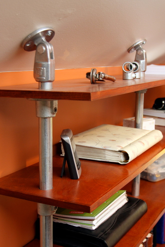 Pole Mounted Floating Shelf - Modern - Home Office - New York - by ...