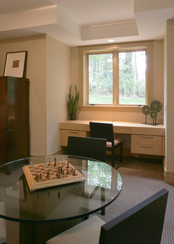 Prairie Style in the Woods - Contemporary - Home Office - Minneapolis ...