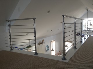 Prova Stainless Steel Tube Railing - Modern - Home Office - Minneapolis ...