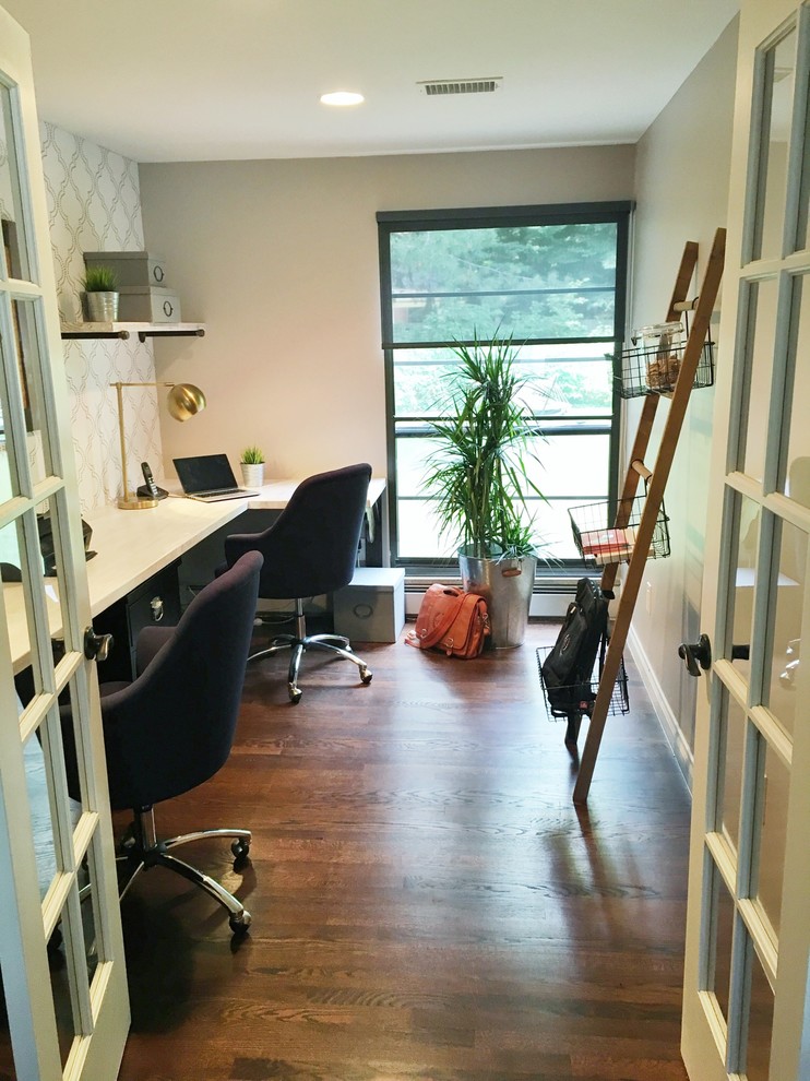 Reinvented Home Office - Transitional - Home Office - Denver - by Bella ...