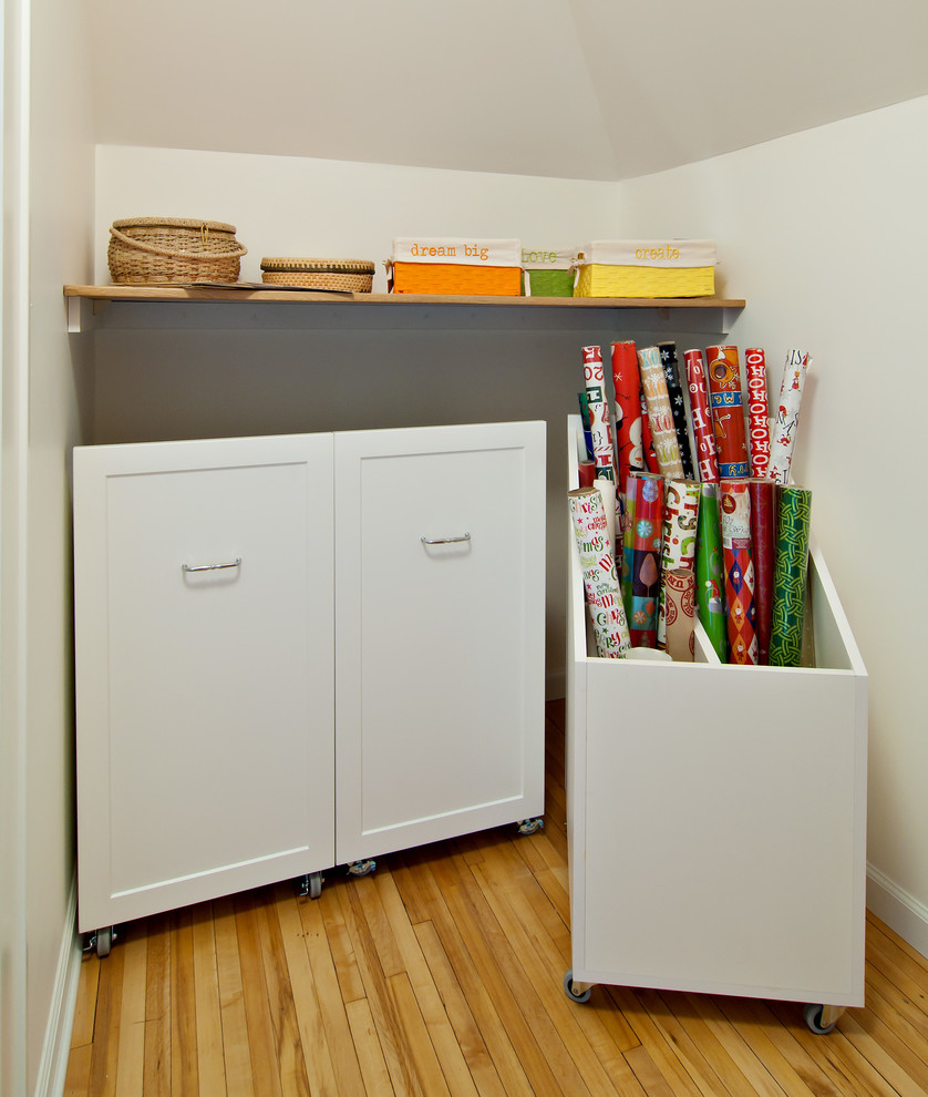 Rolling Storage Carts in Closet - Contemporary - Home Office ...