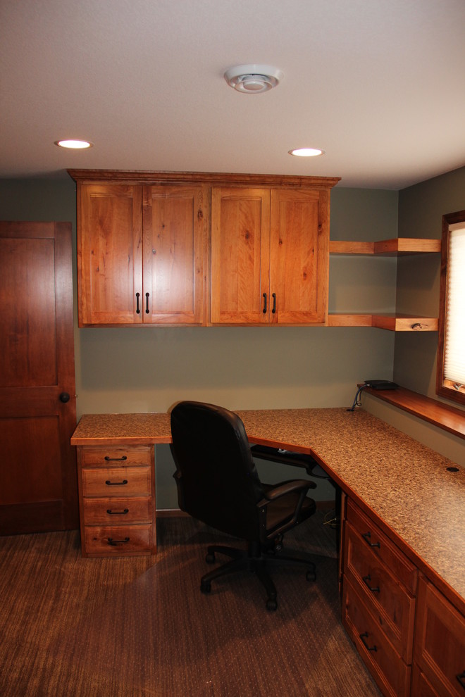 Rustic Cherry Office - Rustic - Home Office - Minneapolis - by ...