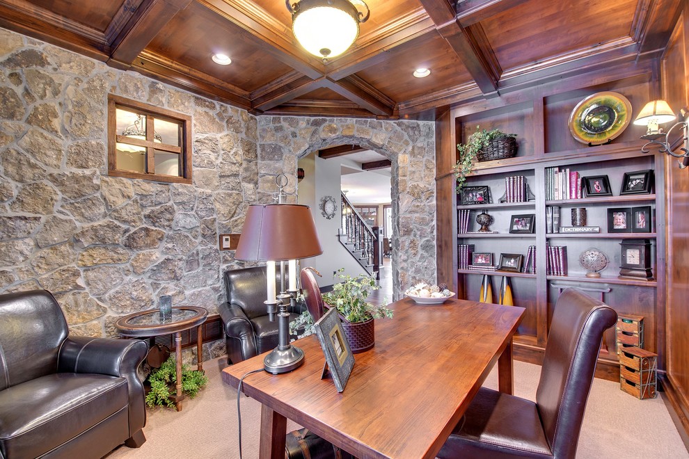 Rustic Office - Traditional - Home Office - Minneapolis - by Divine ...