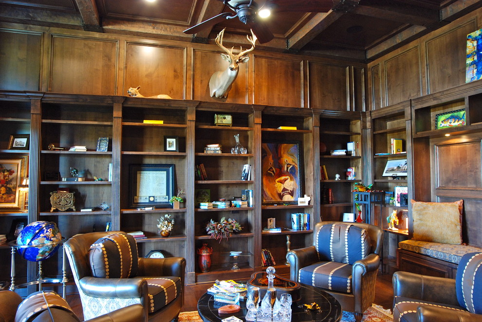 Rustic ranch done with elegance - Rustic - Home Office - Austin - by ...