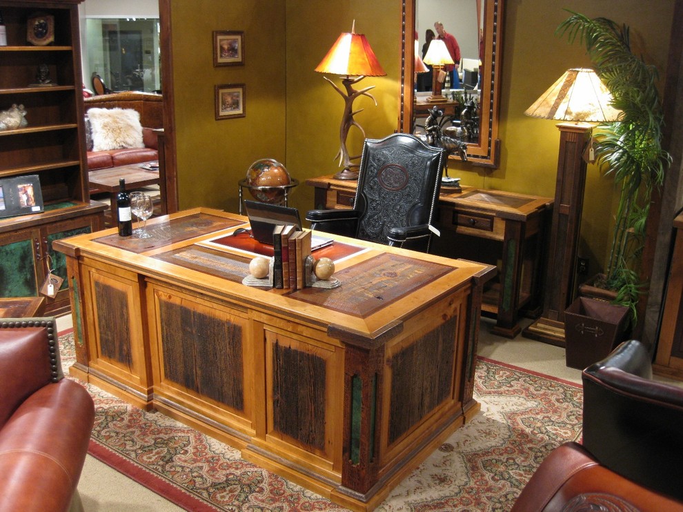 Rustic Reclaimed Wood Desk - Home Office - Phoenix - by Western ...