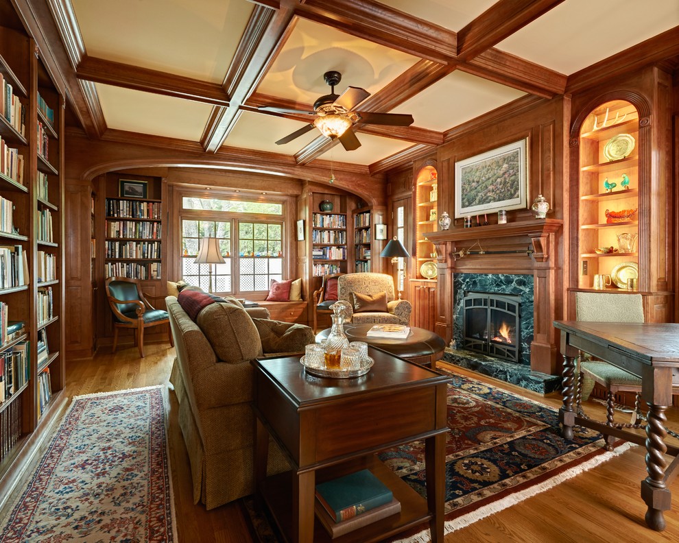 Sheldon-Rideout Library - Traditional - Home Office - Raleigh - by 2SL ...
