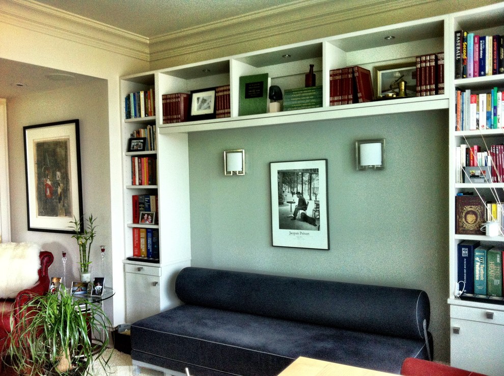 Shelving Creates an Alcove - Modern - Home Office - Atlanta | Houzz