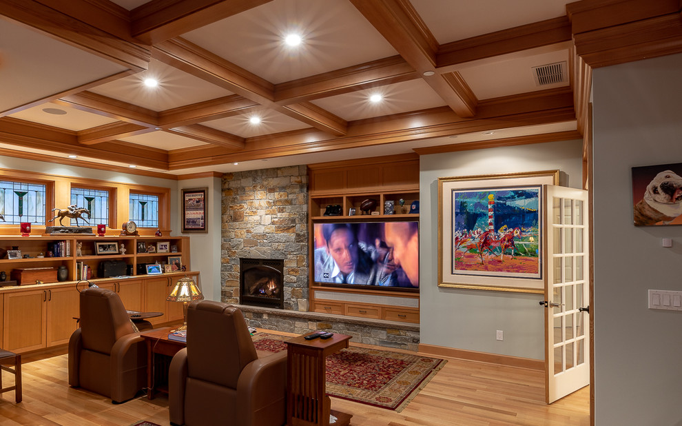 Shingle Style Custom Home - Beach Style - Home Office - Seattle - by ...