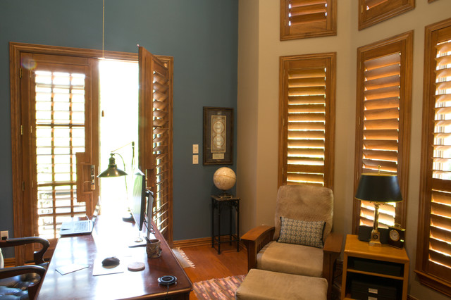 Shutters, blinds, and window treatments - Home Office - Dallas - by ...