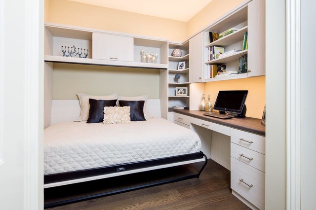 Side Tilt Wall Bed in Multi Function space in high rise - Contemporary ...